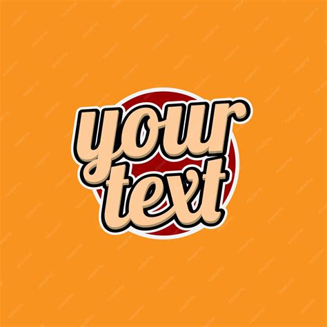 Premium Vector Snack Label Template With Text Effect