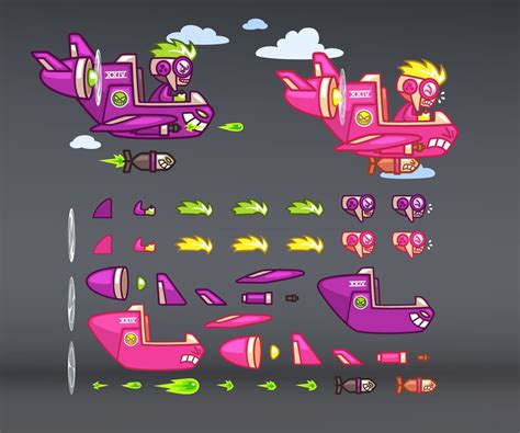 Phantom Xxiv Plane Game Sprites