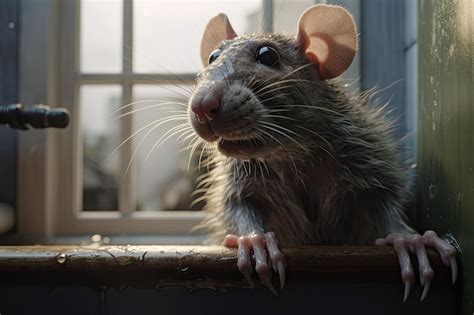 Premium Ai Image Rat In The House