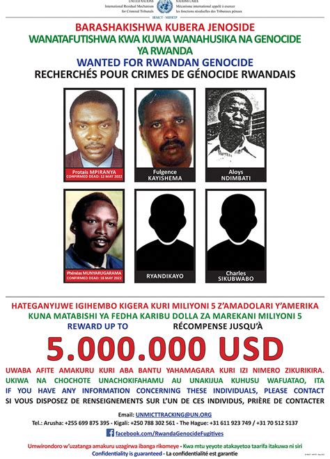One Of Last Four Rwanda Genocide Fugitives Arrested In Safrica