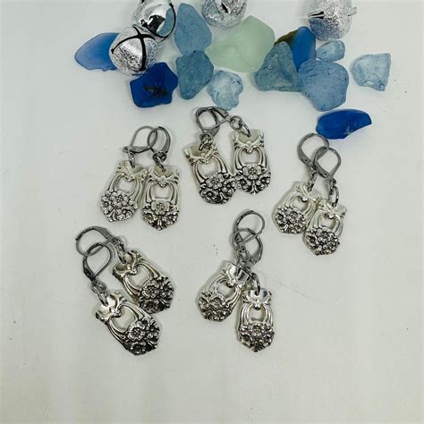 Eternally Yours” 1941 Vintage Silverware Spoon Earrings Up Cycled J