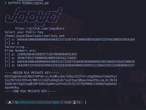 Github Jaaydbars Rsa Decryptor