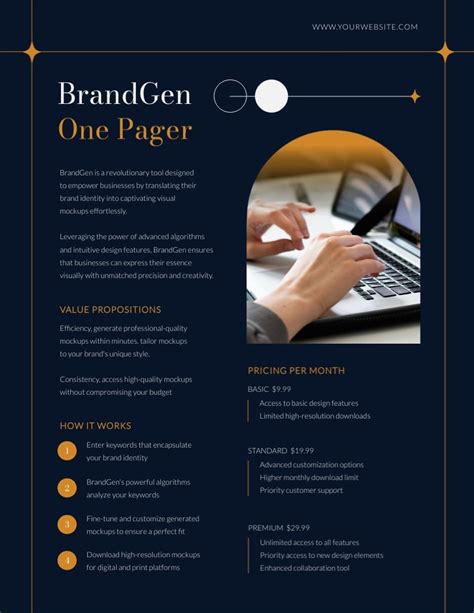 How To Write And Create A Company One Pager Templates