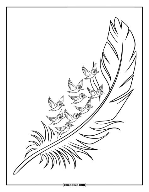 115 Dibujos De Plumas Para Colorear Para Niños Y Adultos Pdfs Gratis