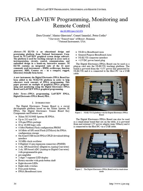 Fpga Labview Programming Monitoring And Remote Con Pdf
