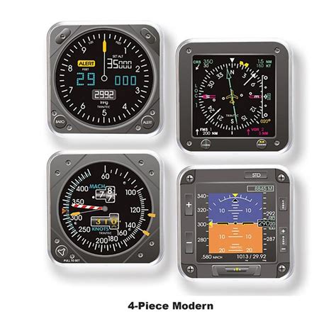 Coaster Set Cockpit Instruments Vintage Or Modern Etsy Retro