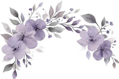 Pretty Purple Flowers White Background 500x750
