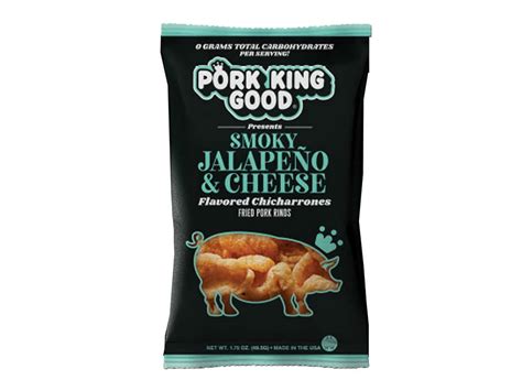 Pork King Good Spicy Meat Skins Smoky Jalapeno And Cheese Flavored Pork
