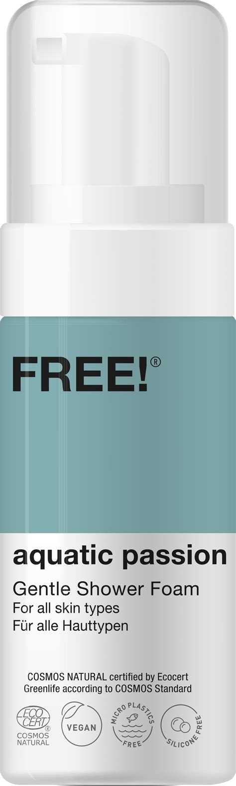 Free Organics Gentle Shower Foam Aquatic Passion 150 Ml Ecco Verde