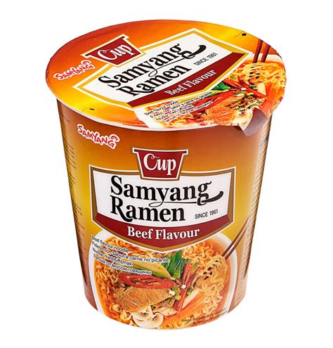 نودل رامن کره ای سامیانگ لیوانی رامن گوشت Samyang آقای شکلات ایران