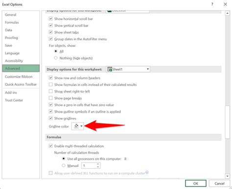 วิธีลบเส้นตารางใน Excel
