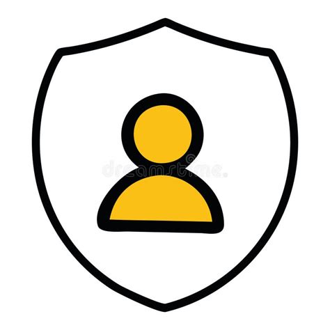 data security user shield icon stock illustration illustration of
