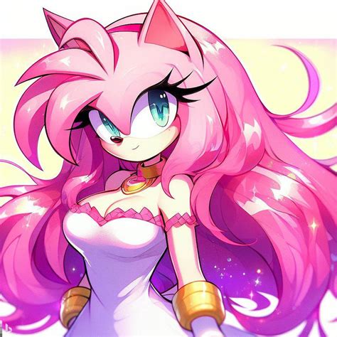 Amy Rose Long Hair Dress White By Lovheart836373 On Deviantart
