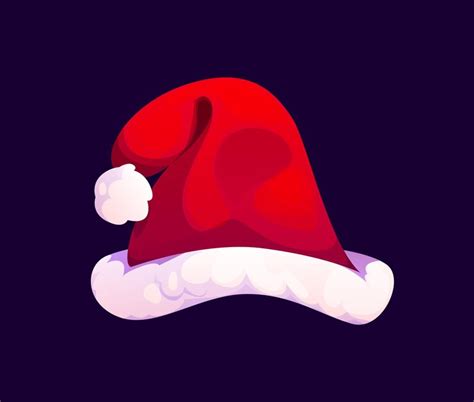 Premium Vector Cartoon Christmas Santa Hat Red Pointed Cap