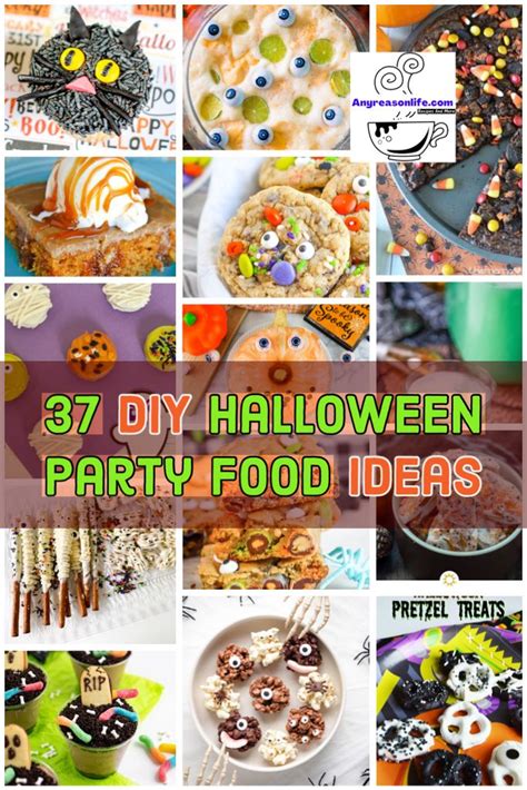 A Collage Of Halloween Party Food Ideas