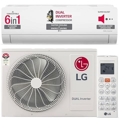 Lg 1 5 Ton 5 Star Ai Dual Inverter Split Ac Copper Ai Convertible 6