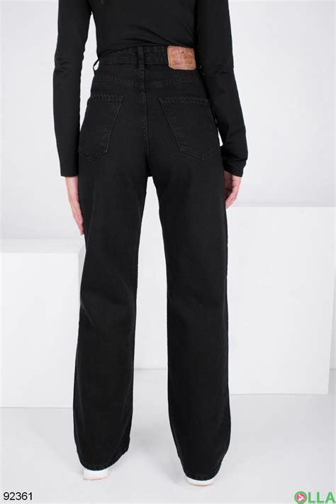 Женские черные джинсы клёш И 4264 купить недорого в интернет магазине Olla Украина