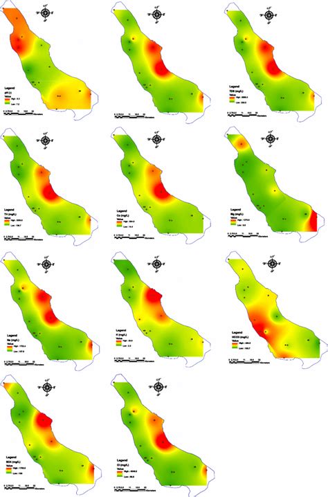 The Spatial Distribution Of Physicochemical Quality Parameters In The