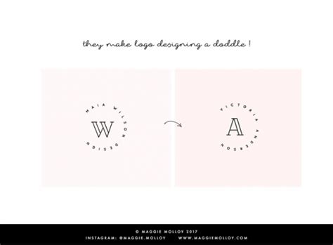 Logotype Templates Text Based Editable Logos