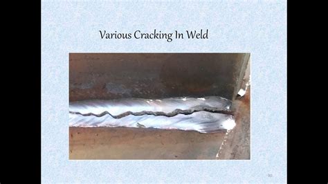 Various Types Of Welding Cracks Youtube