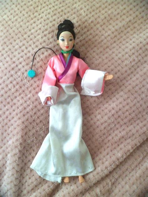 Mulan Doll 1993 Matchmaker Magic Hair Pull String Cord Working In Her