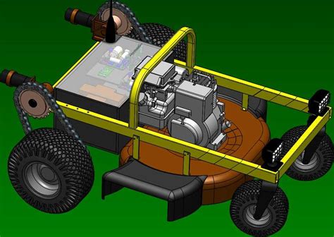 割草机3d模型下载三维模型solidworks模型 制造云 产品模型