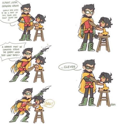 Damian Training Mari Rnightwing