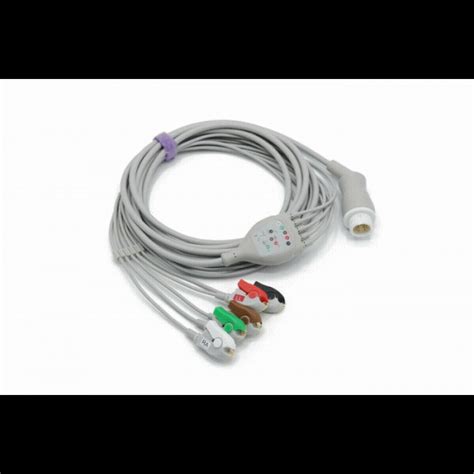 Philips Ecg Cable 12 Pin With 5 Leads Grabber Cables Patient Monitor