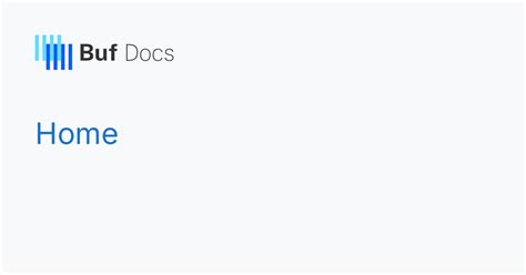 Buf Docs