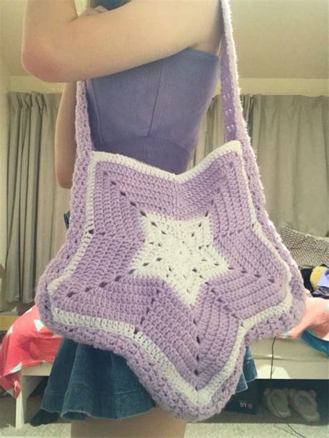 Crochet Star Bag Crochet Business Crochet Stars Kawaii Crochet