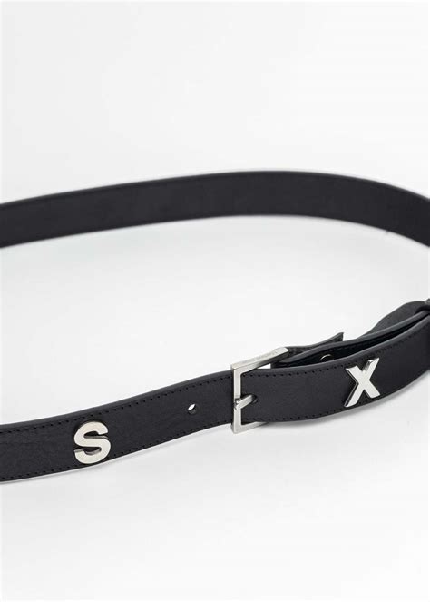 Martine Rose Sex Letter Belt Black Garmentory