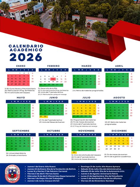 Calendario Académico 2026 Pdf