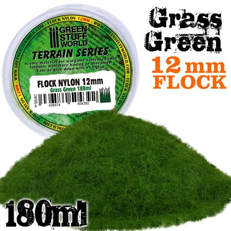 Static Grass Flock 12mm Grass Green 180 Ml Bastion