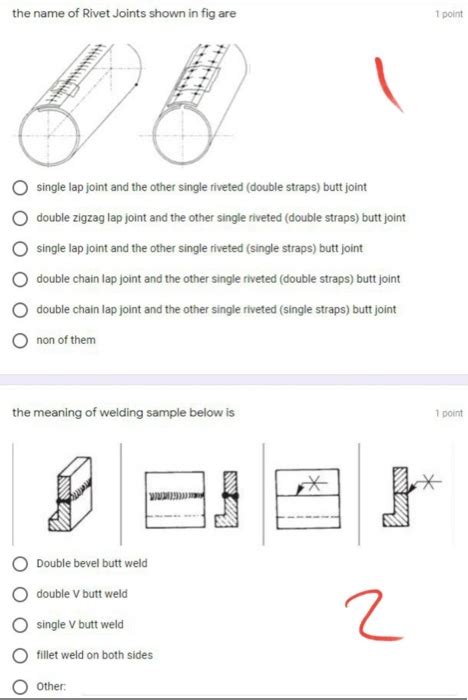 Solved The Name Of Rivet Joints Shown In Fig Are 1 Point 6 Chegg Com