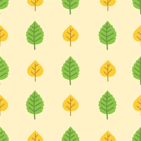 Premium Vector Vector Green And Yellow Autumnal Aspen Birch Beech