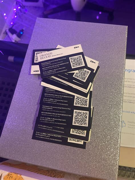 What To Do With Weverse Cash Qr Codes Renhypen