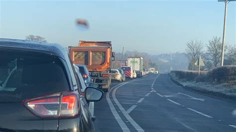 Motorists Queue For Miles In And Around Chepstow After Crash On The M4