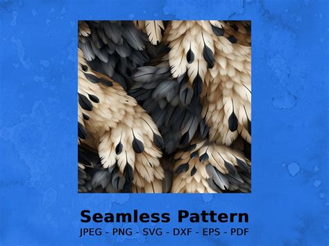 Falcon Plumage Pattern Svg Seamless Pattern