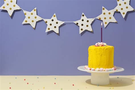 Concept De Gâteau Joyeux Anniversaire Joyeux Anniversaire Photo Premium