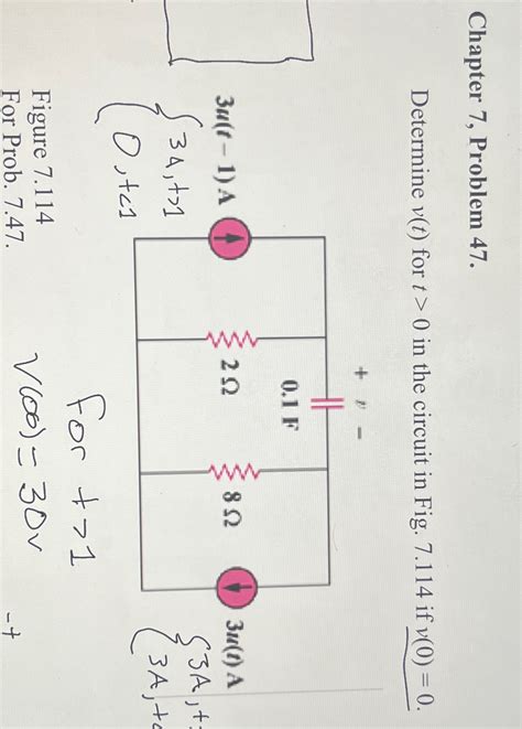 Solved Chapter Problem Determine V T For T In Chegg Com