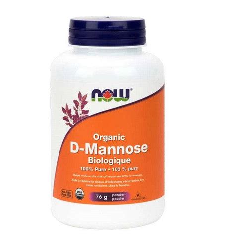 Now Organic D Mannose 100 Pure 76g