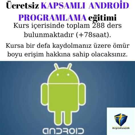 Ücretsİz Kapsamli Androİd Programlama EĞİtİmİ KİŞİselİzİm
