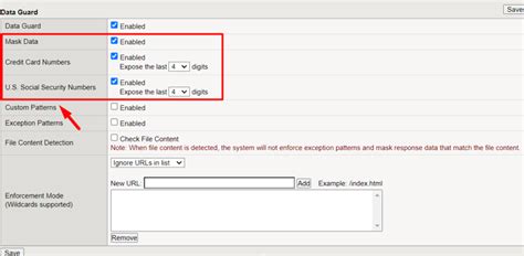 f5 data guard expose last 4 digits for custom pattern devcentral