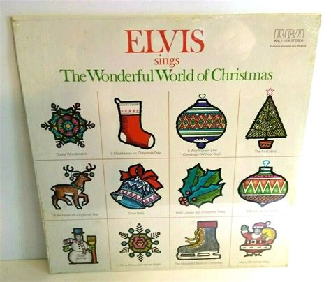 Elvis Presley Sings Wonderful World Of Christmas Vinyl Lp Record Album