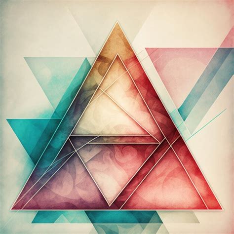 Premium Ai Image There Is A Triangle With A Triangle Inside Of It