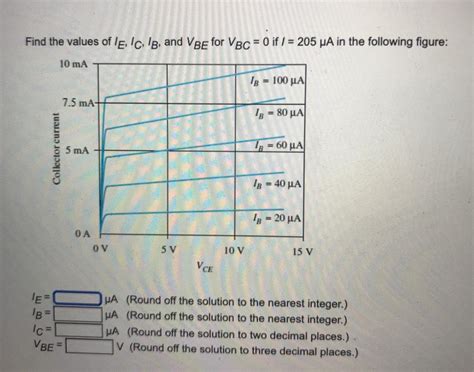 Solved Find The Values Of Le Ic IB And VBE For VBC If Chegg Com