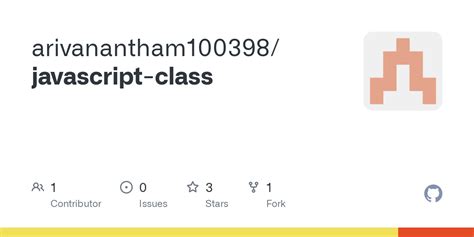Github Arivanantham100398javascript Class