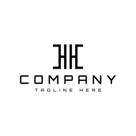 Premium Vector Modern Monogram Letter H Or Double H Logo Design