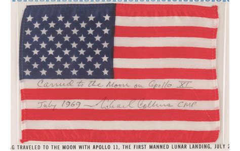 The Apollo 11 Flag That Circled The Moon From Michael Collinss