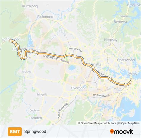 Bmt Route Schedules Stops And Maps Springwood Updated